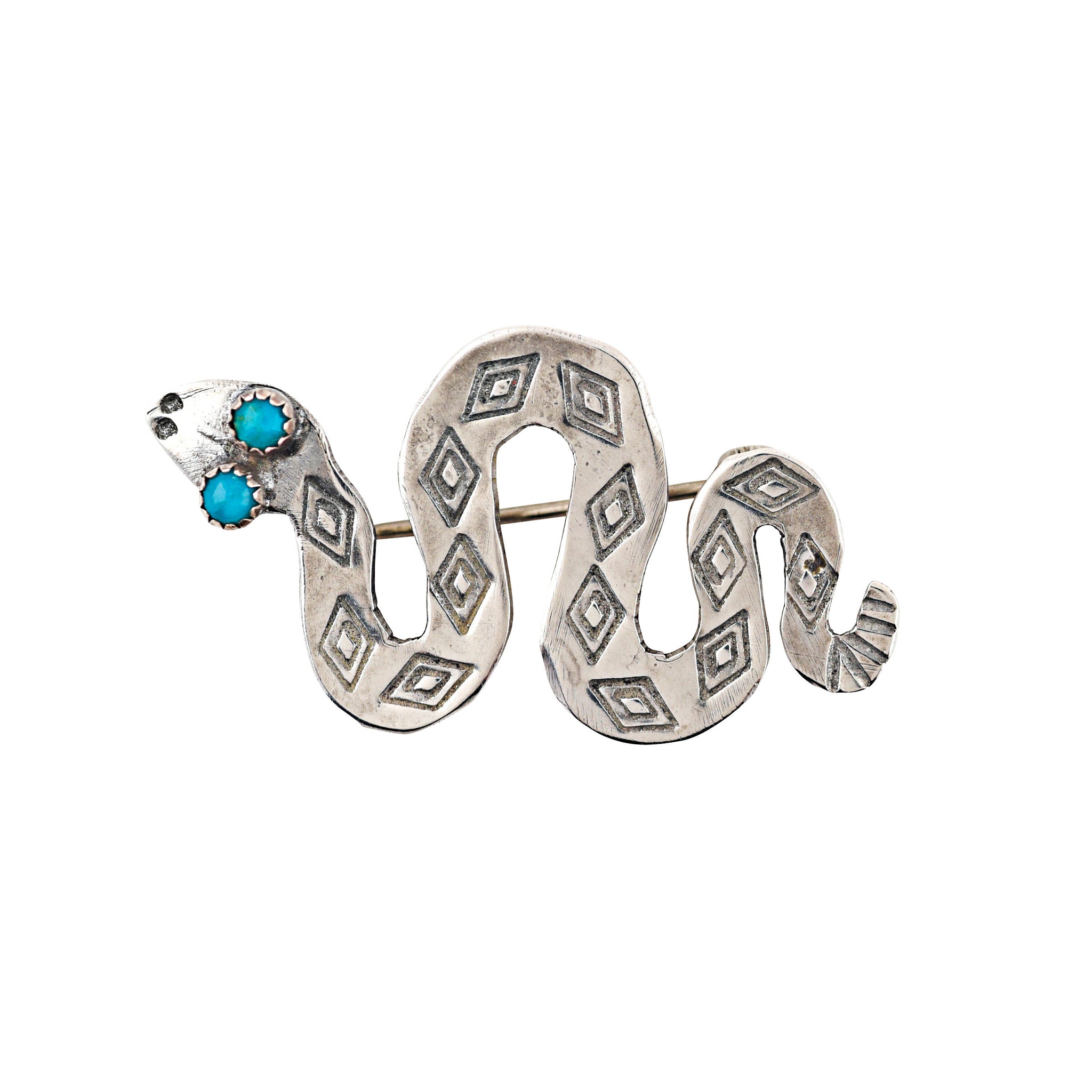 Joe Eby Small Serene Serpent Pin