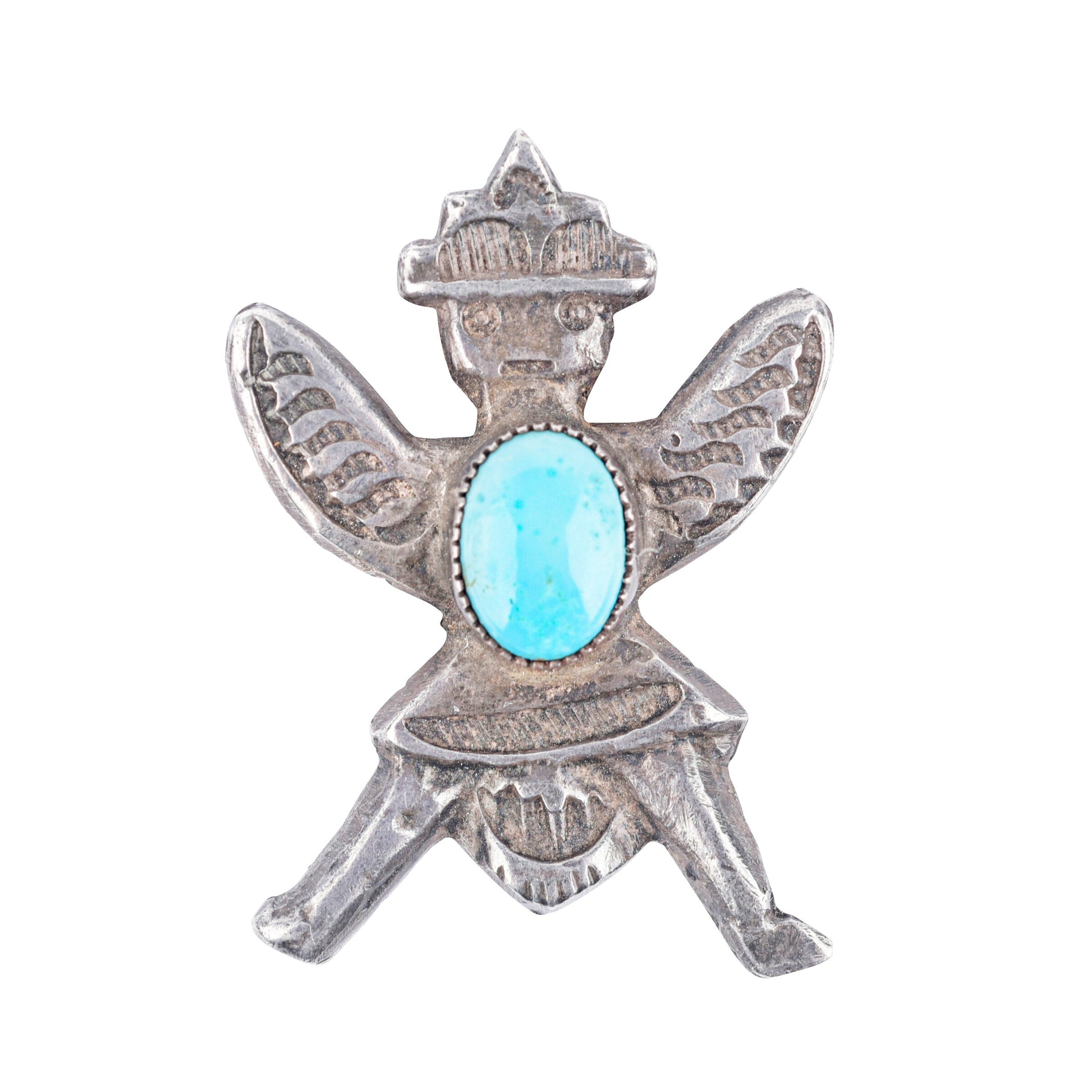 Vintage Blue Man Pin